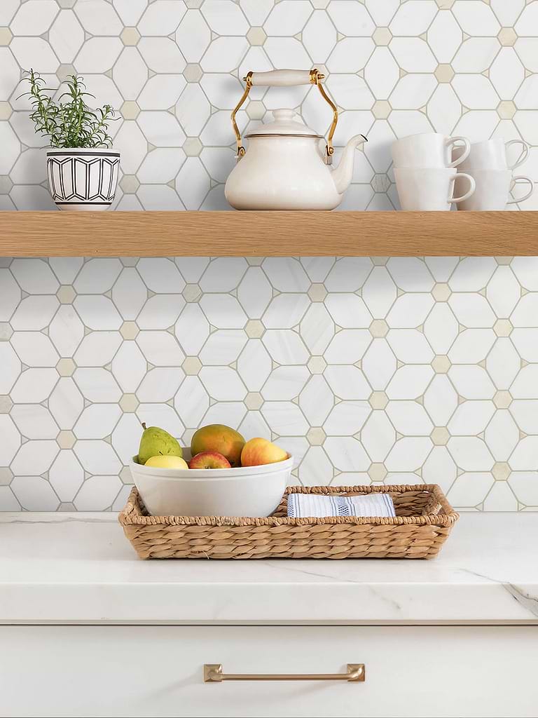 21+ Elongated HExagon Tile Backsplash ( SLEEK & MODERN )