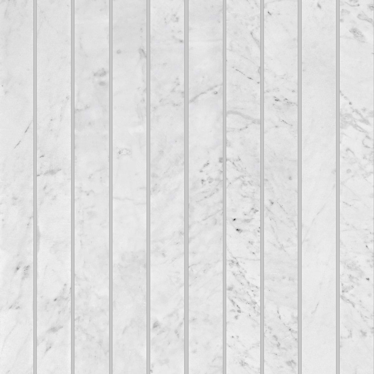 Modern (24" Long) Marble Carrara Gray Backsplash Tile ( Modern Look )