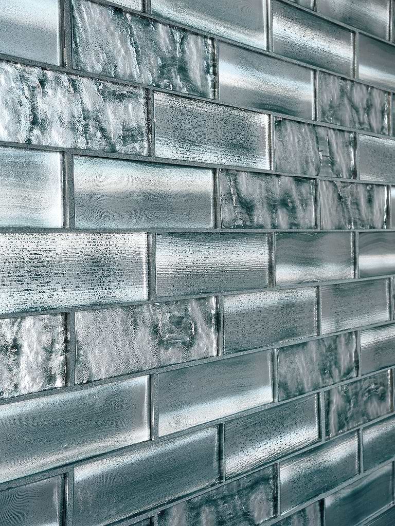 Space Blue Subway Glass Backsplash Tile | backsplash.com