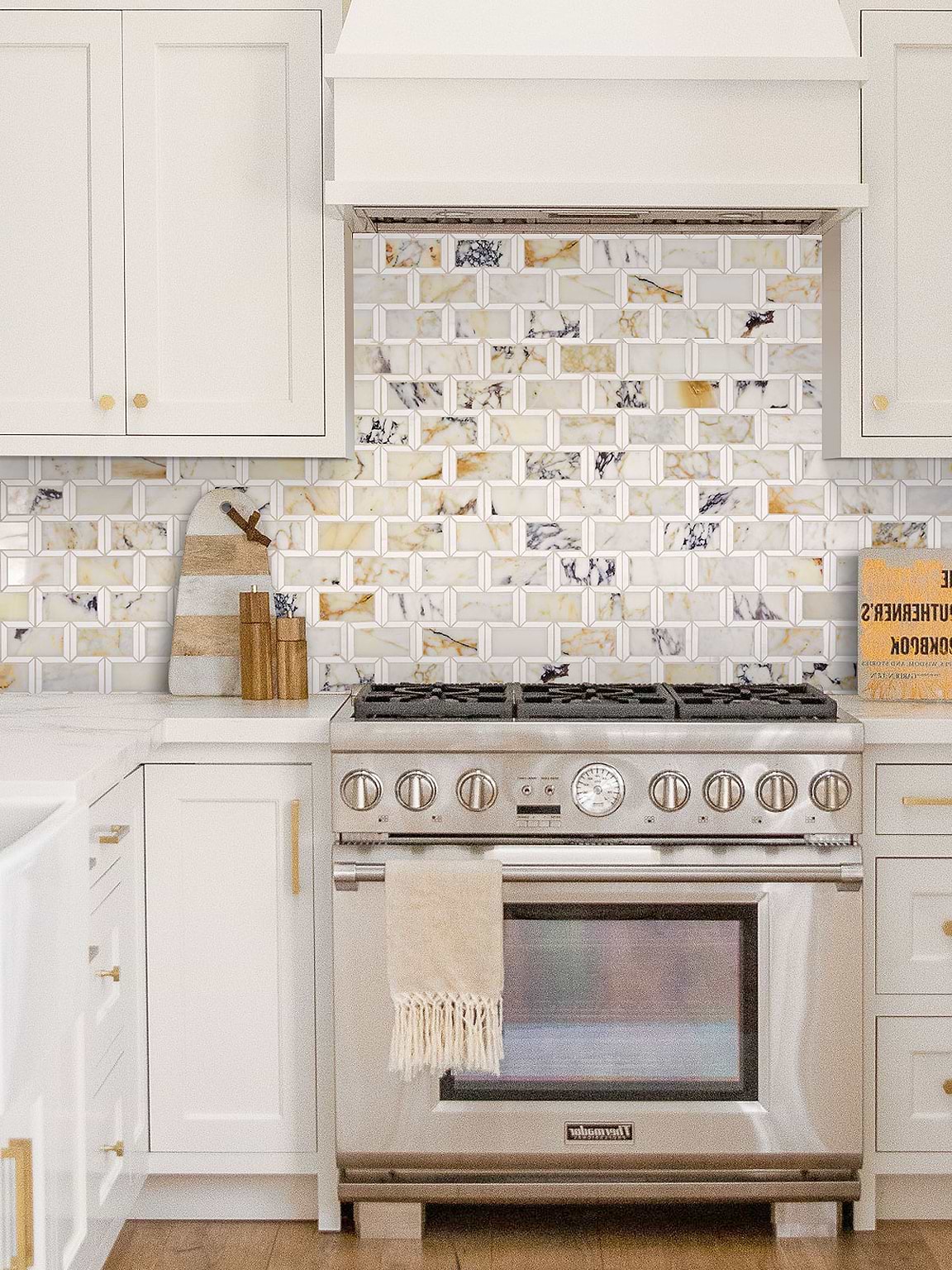 Multi Color Marble Backsplash Tile | Backsplash.com