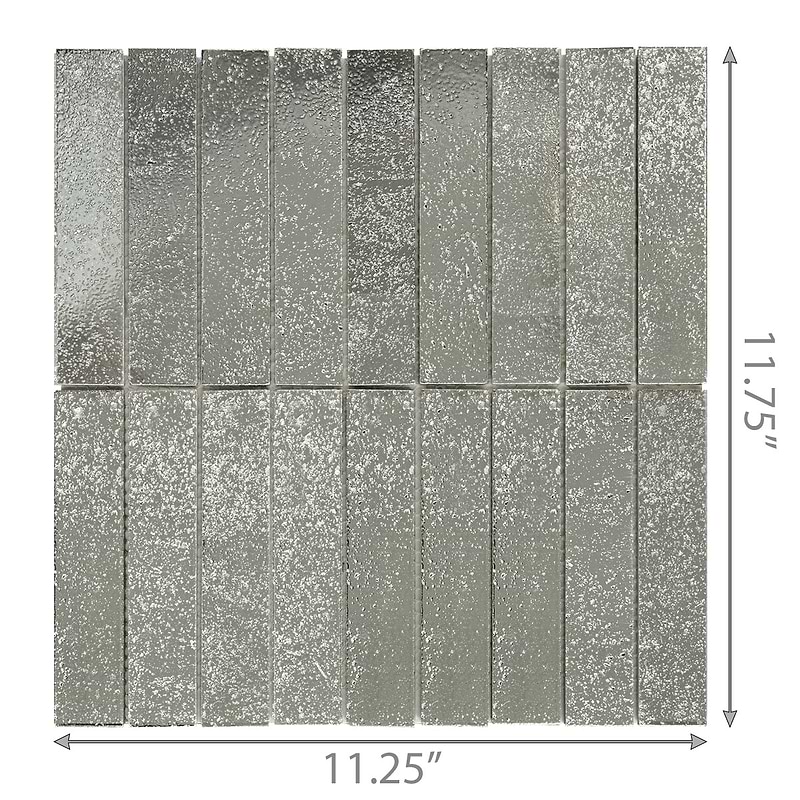 Modern Gray Metallic Backsplash Tile - BA6205