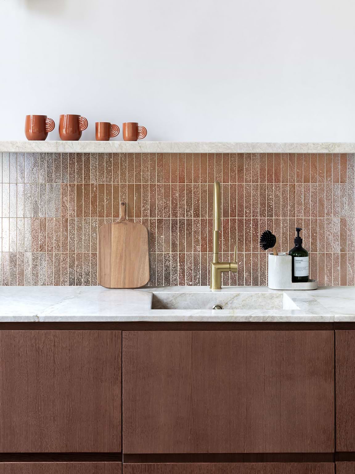 Modern Rose Gold Metallic Backsplash Tile - BA6206