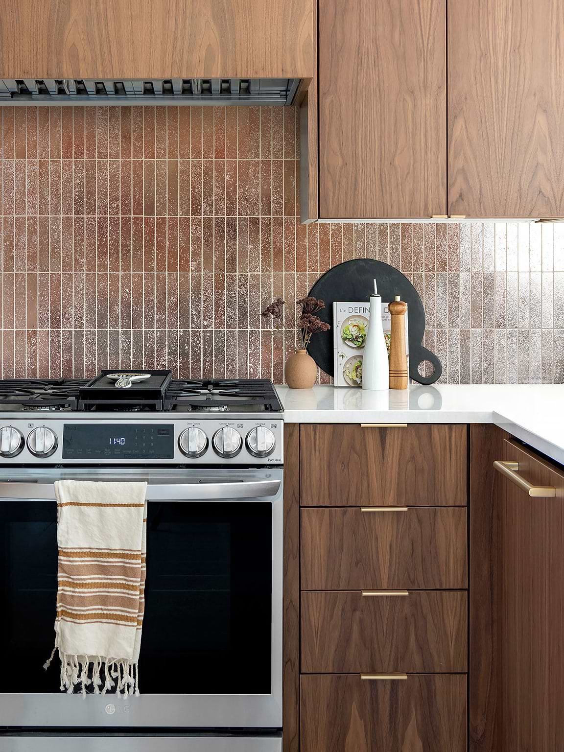Modern Rose Gold Metallic Backsplash Tile - BA6206