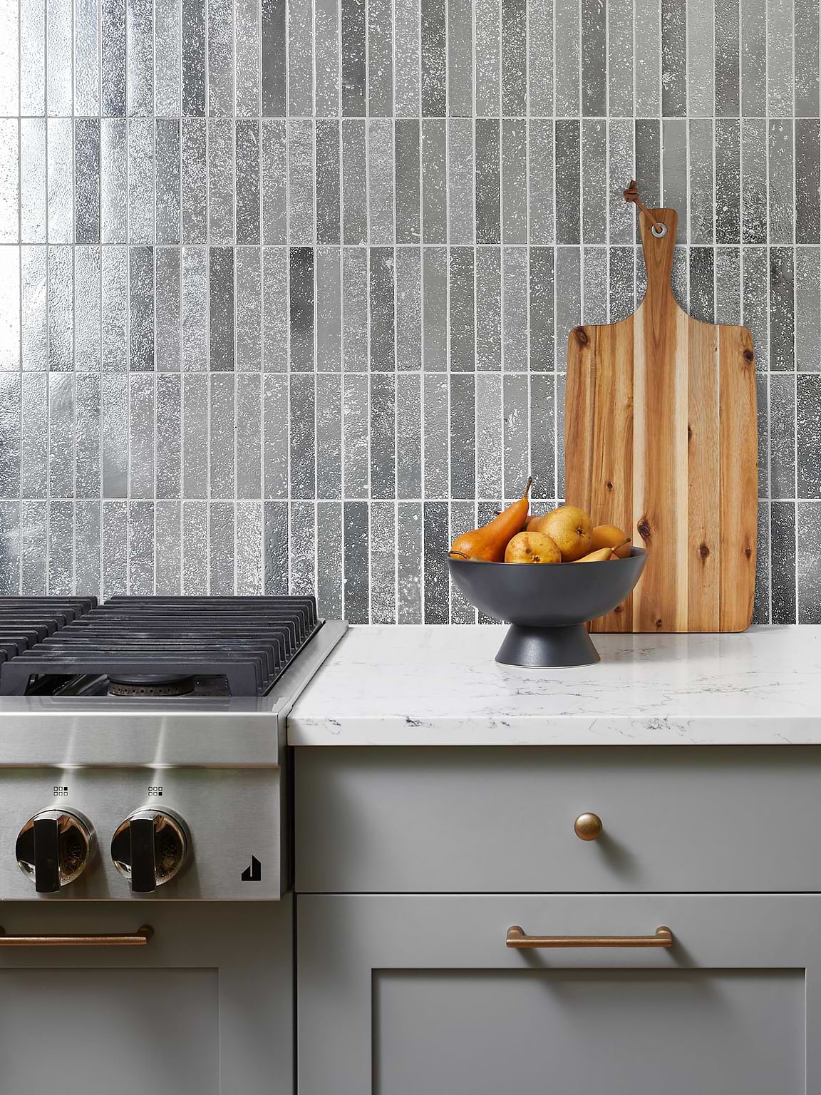 Modern Gray Metallic Backsplash Tile - BA6205