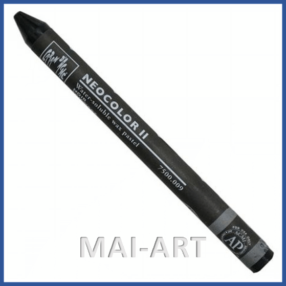 Neocolor II - Black - 7500.009 Caran D'Ache Neocolor II | מאי ארט