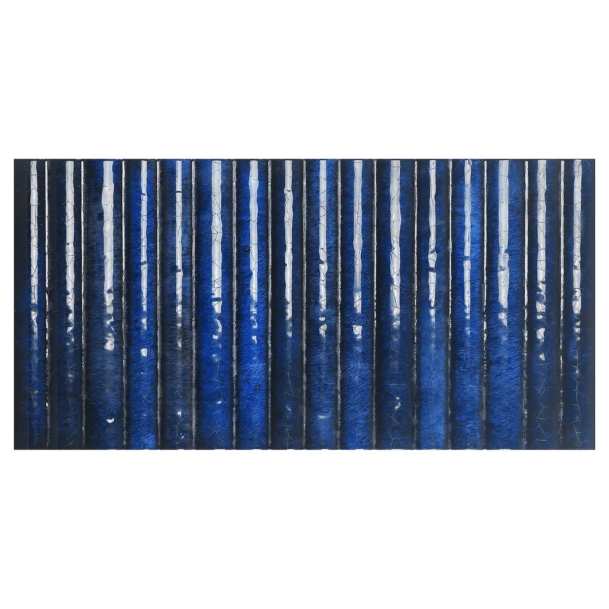 Shop Bryn Fluted Blue 6x12 3D | SohoStudioCorp.com