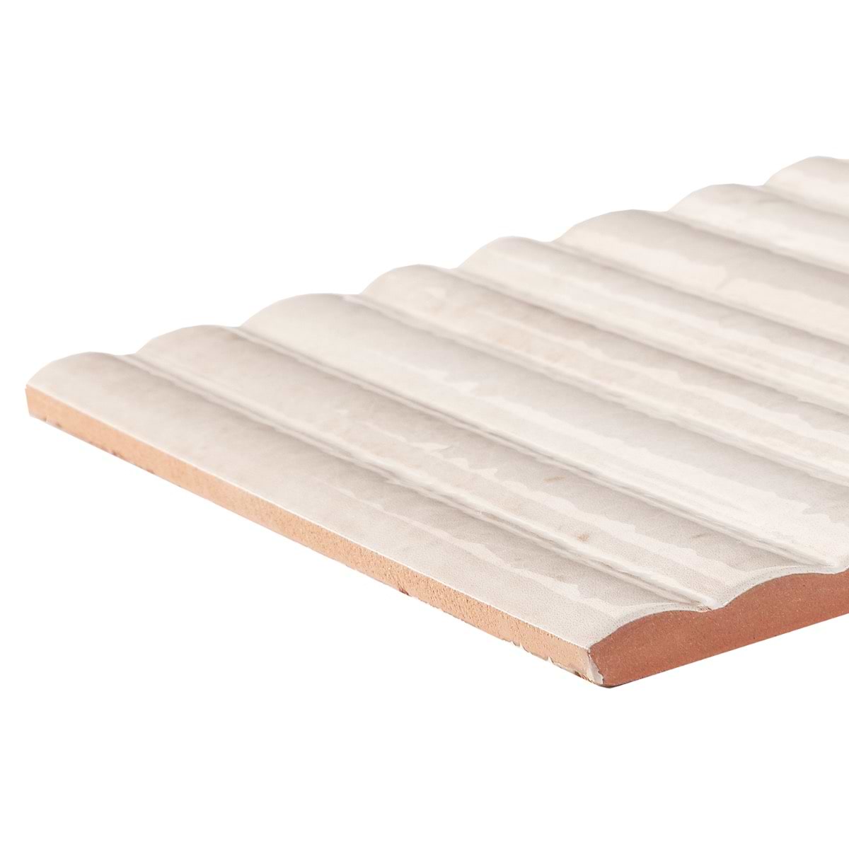 Shop Bryn Fluted White 6x12 3D | SohoStudioCorp.com