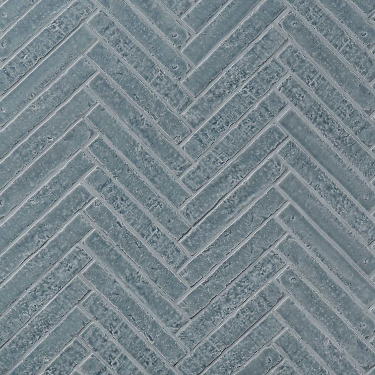 Shop Sample-Artist River Blue 1.5x9 Glossy Ceramic Tile ...