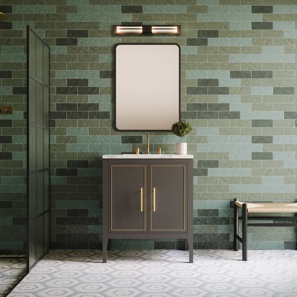 Sample-Province Charcoal Gray Vanity | SohoStudioCorp.com