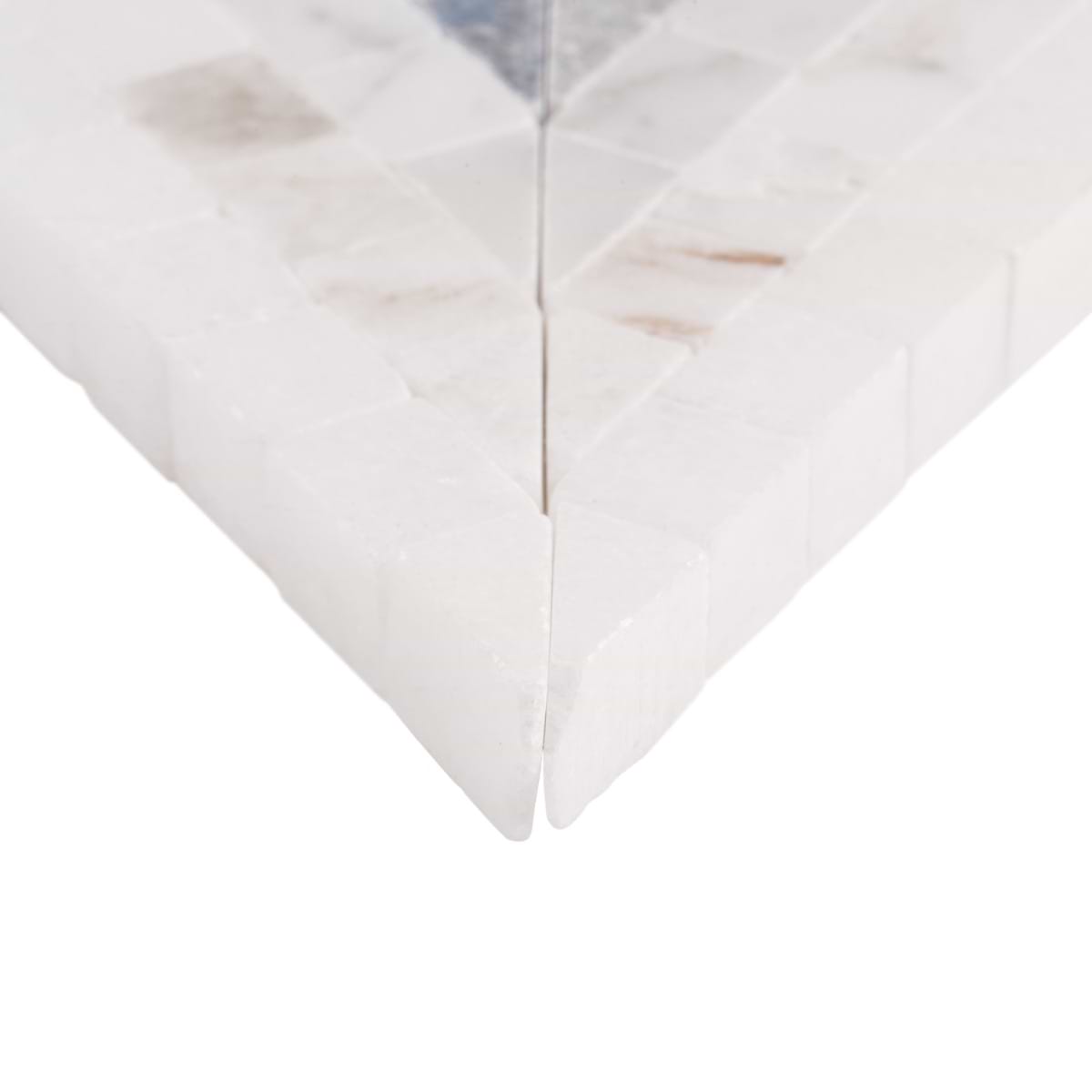 Shop Close Out - Imogen Azul Blue 5" Triangle Marble Micro Mosaic ...