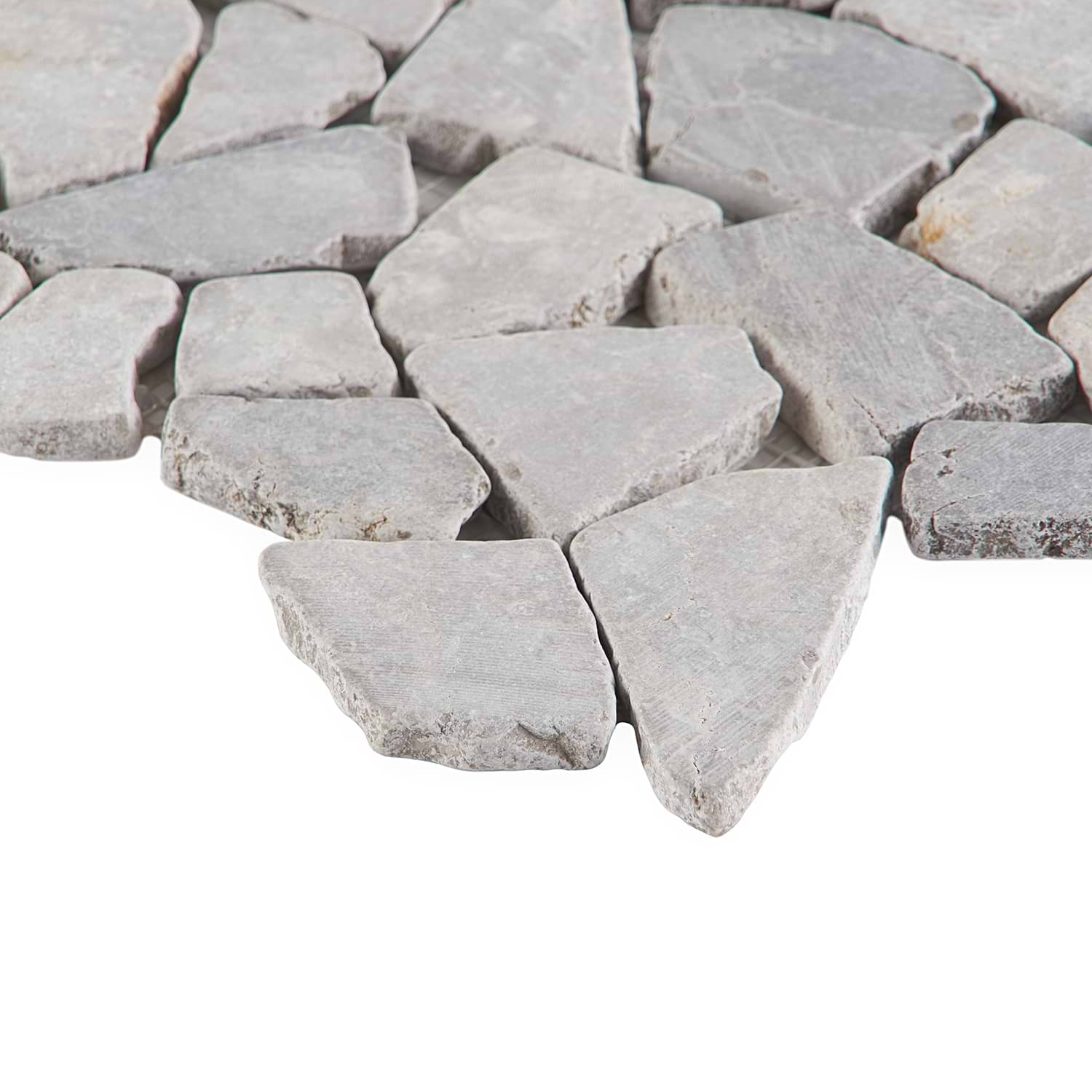 Shop Pebblestone Prambanan Grey Tumbled Natural Stone | SohoStudioCorp.com