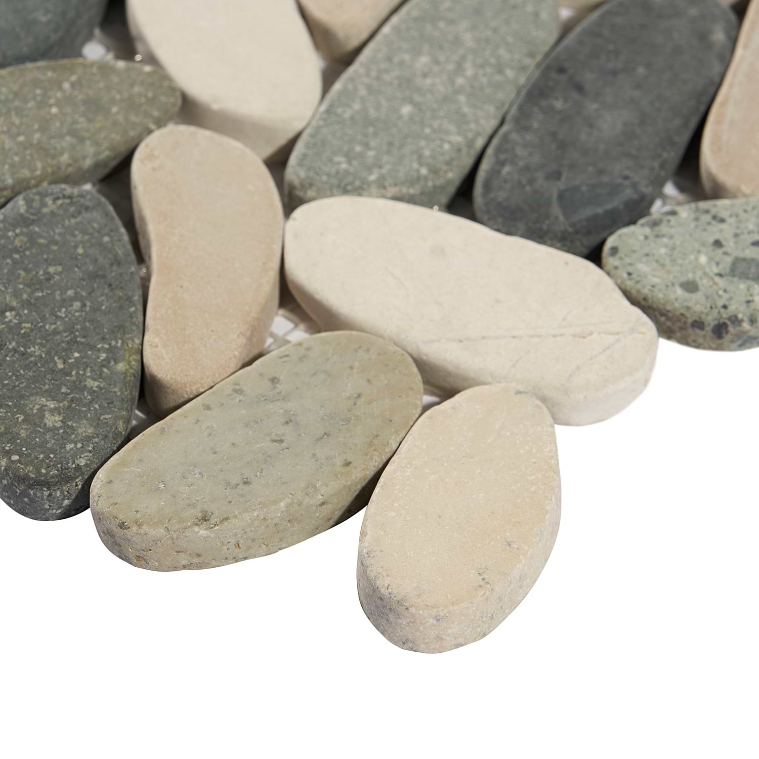 Shop Pebblestone Raja Ampat Sliced Flat Oval Natural Stone ...