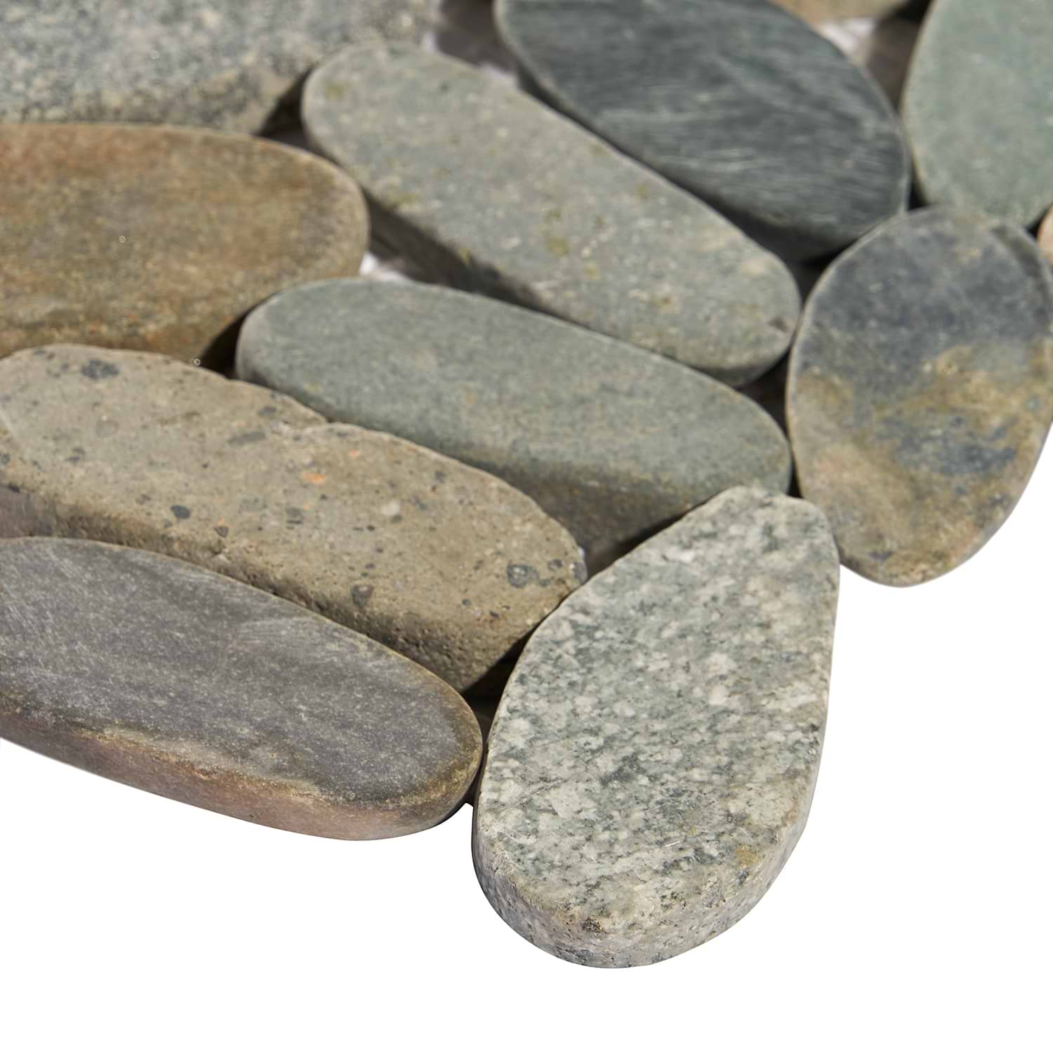 Shop Pebblestone Sumatra Sliced Flat Oval Natural Stone ...