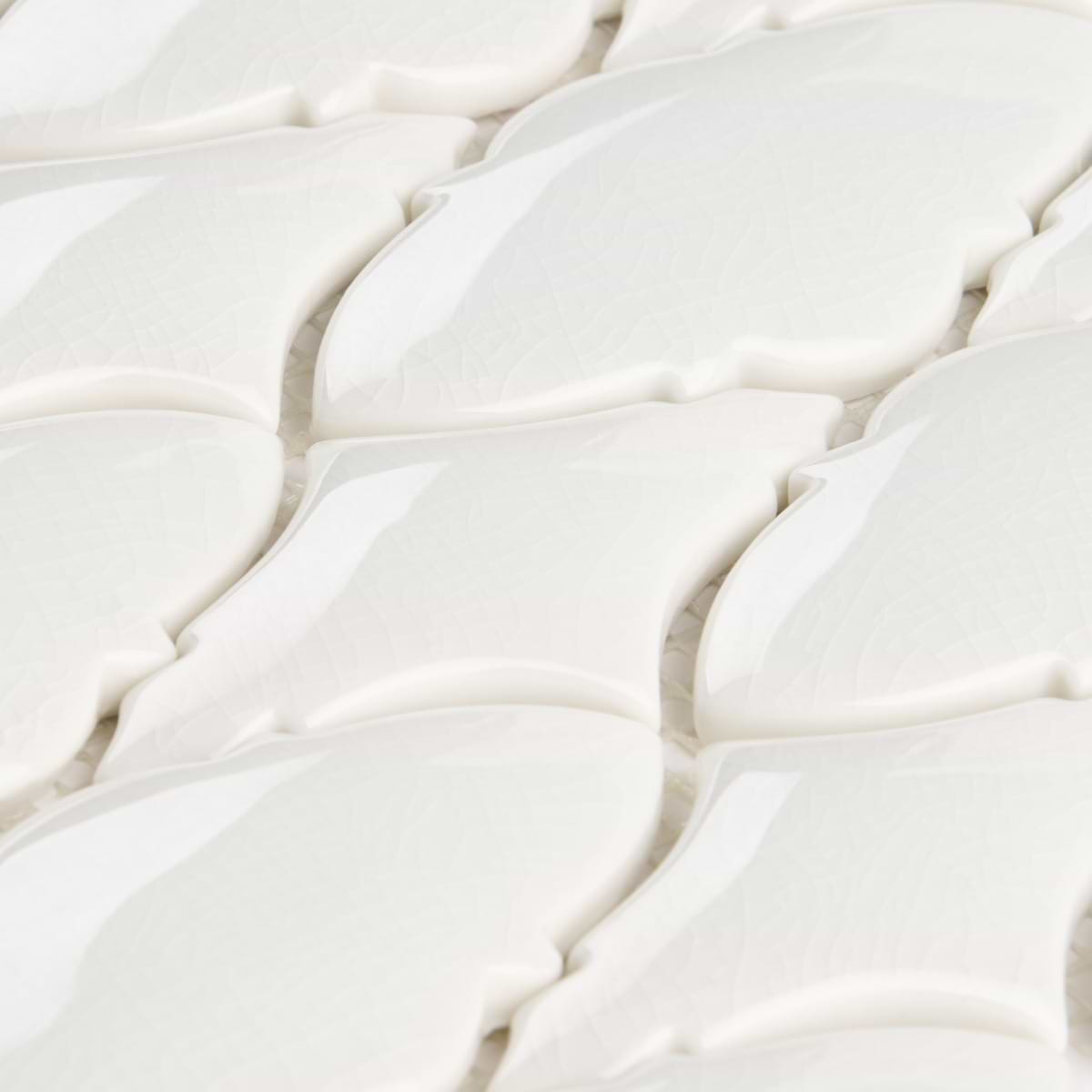 Shop Baroque Glass Ornate Blanco | SohoStudioCorp.com