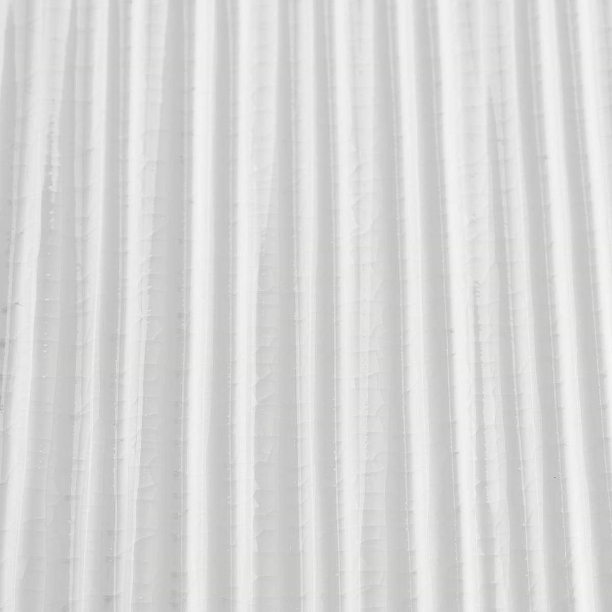 Shop Baroque Glass Blanco White 4.5x9 Fluted Ridged Polished ...