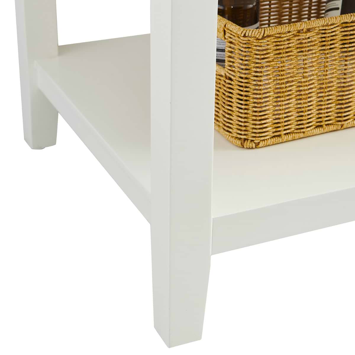 KIT - Sheraton 36" White Vanity with Carrara Marble Top and Ceramic ...