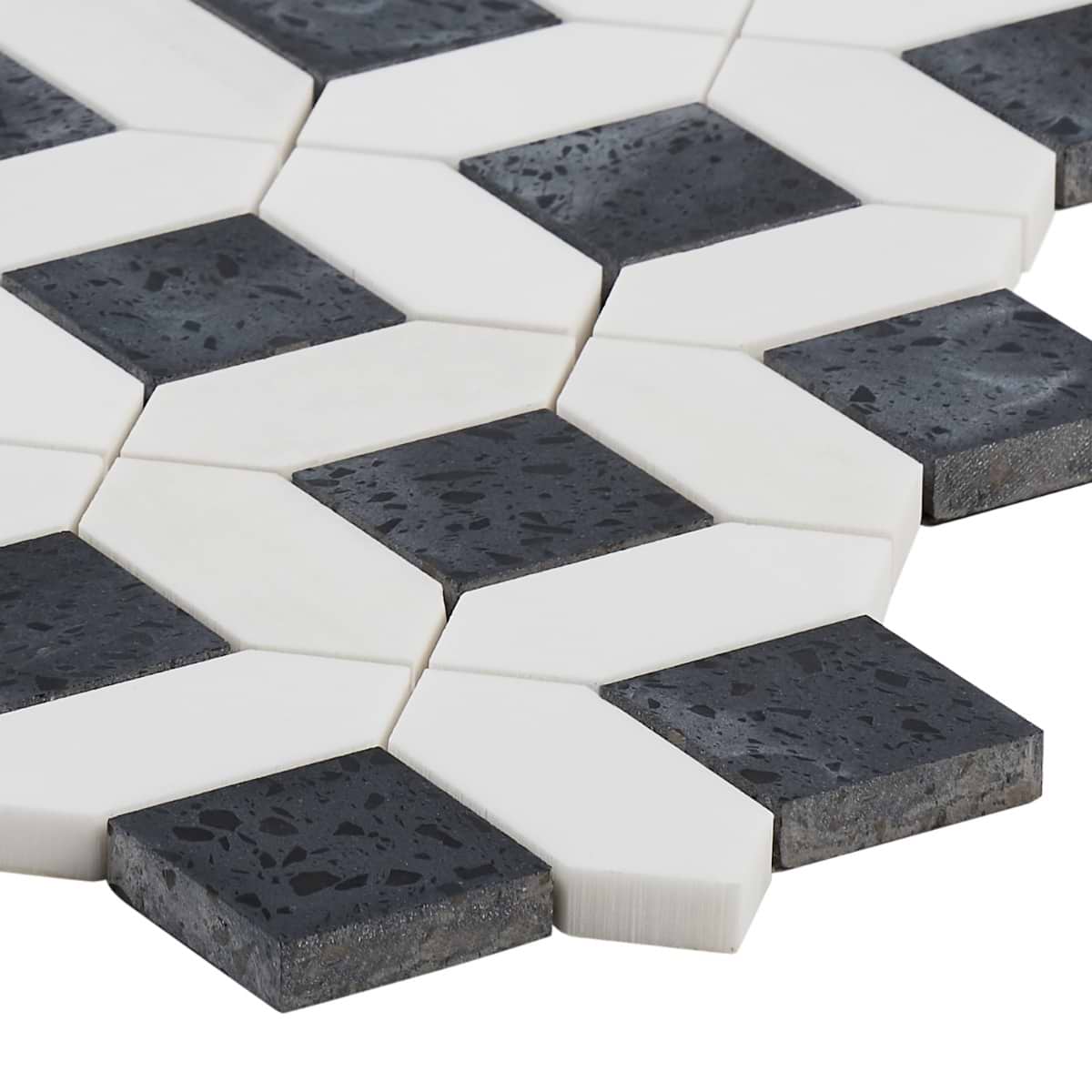 Shop Minna Diamond Bianca Pepper - Tibet White & Black Terrazzo ...