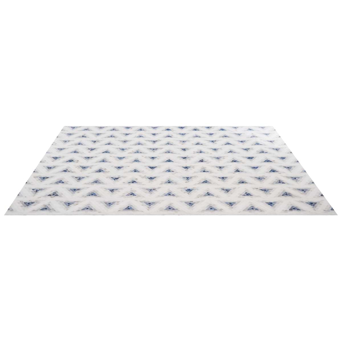 Shop Close Out - Imogen Azul Blue 5" Triangle Marble Micro Mosaic ...