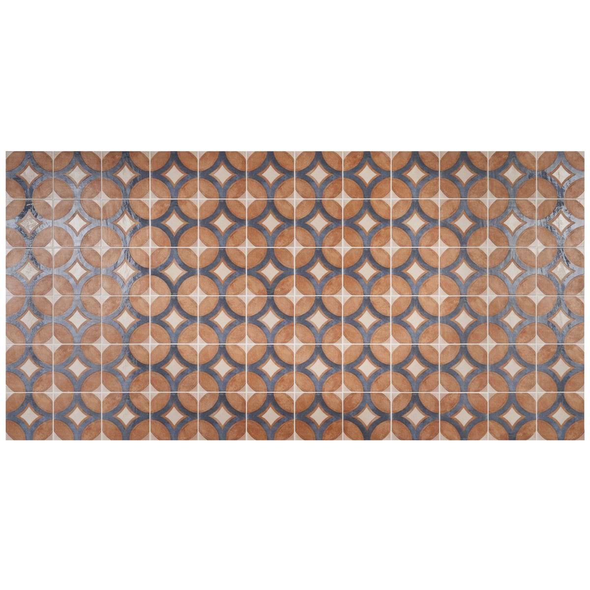 Shop Angela Harris Messina Circles Terracotta 8x8 Matte Porcelain at ...