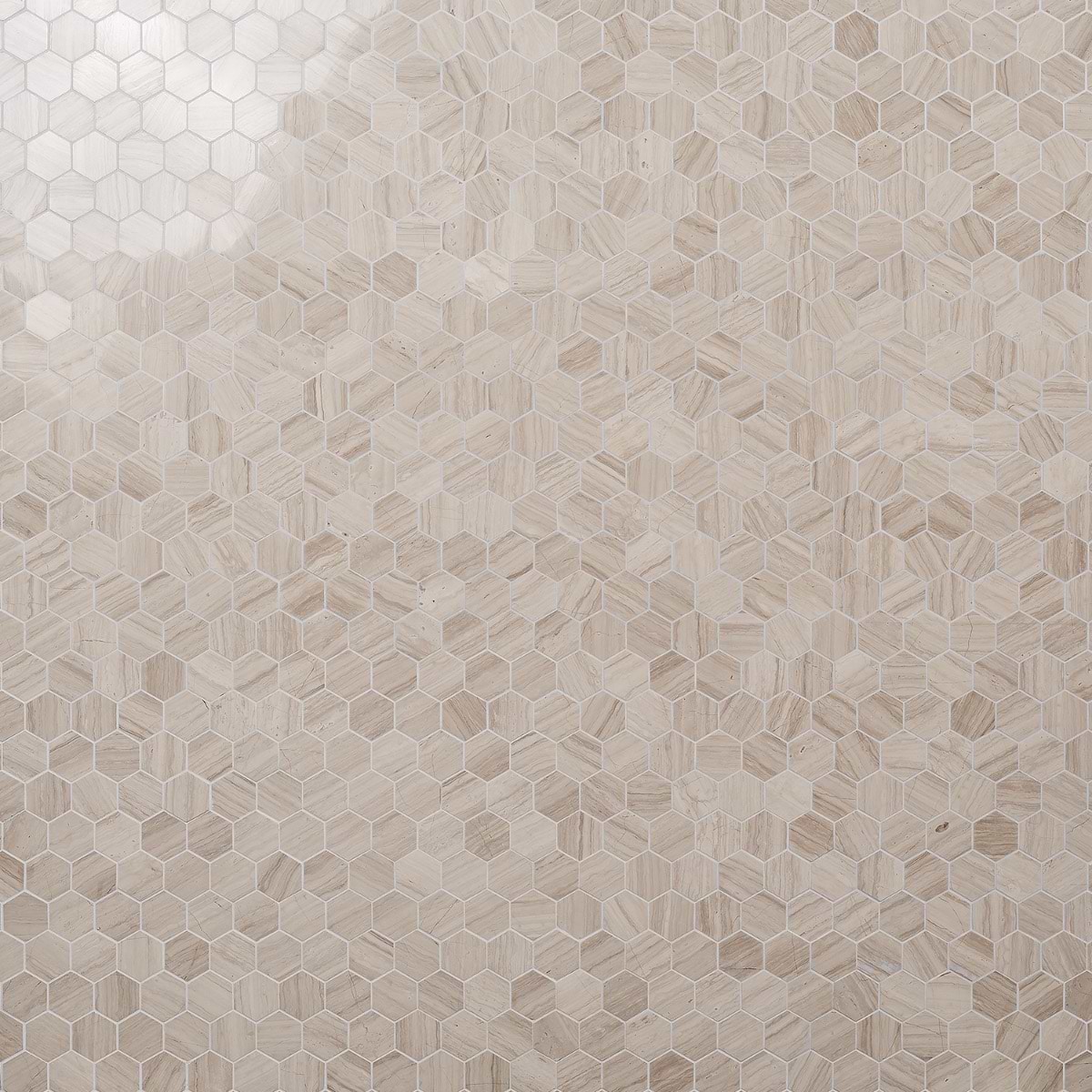 Shop Wooden Beige 2" Hexagon | SohoStudioCorp.com