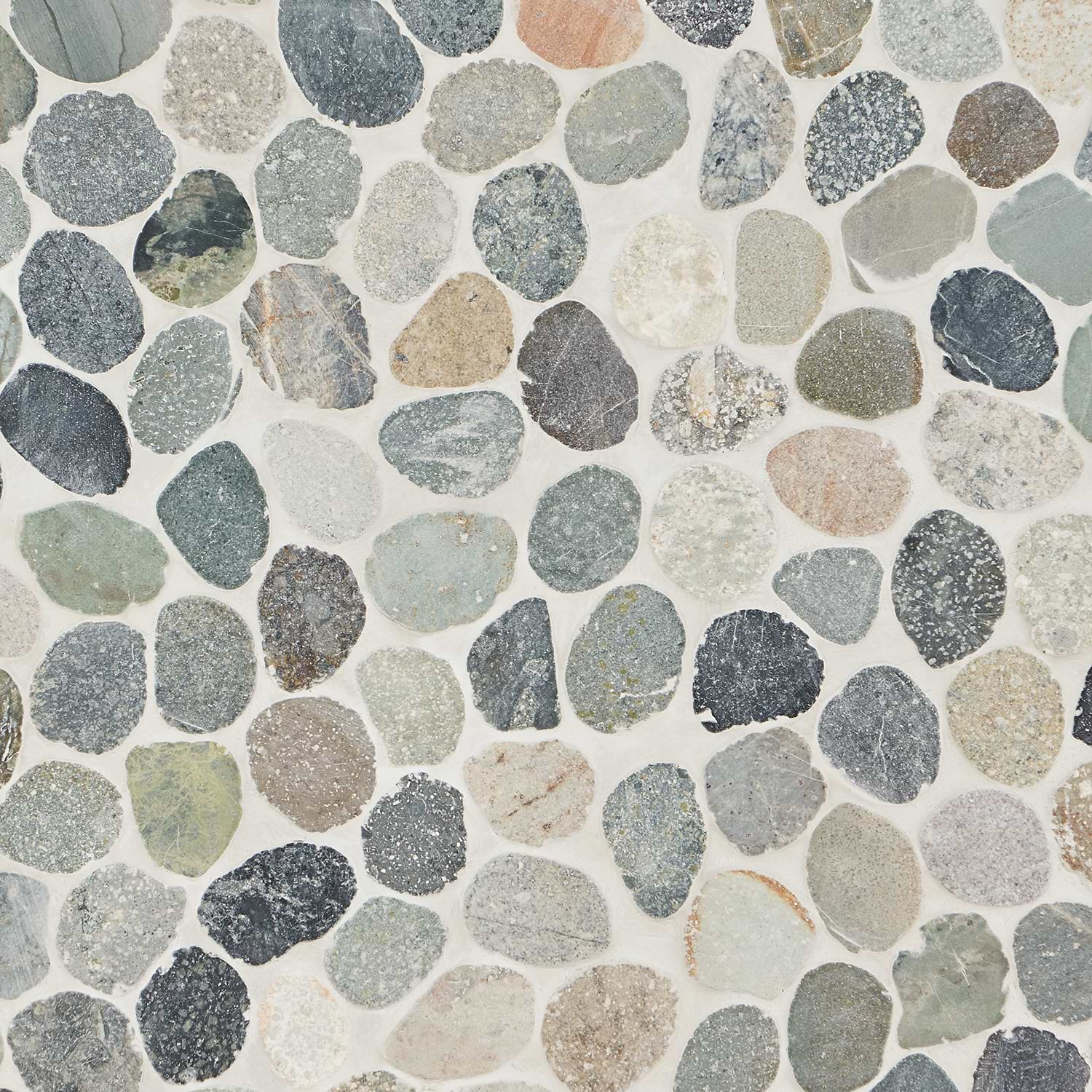 Shop Pebblestone Sumatra Sliced Round Natural Stone | SohoStudioCorp.com