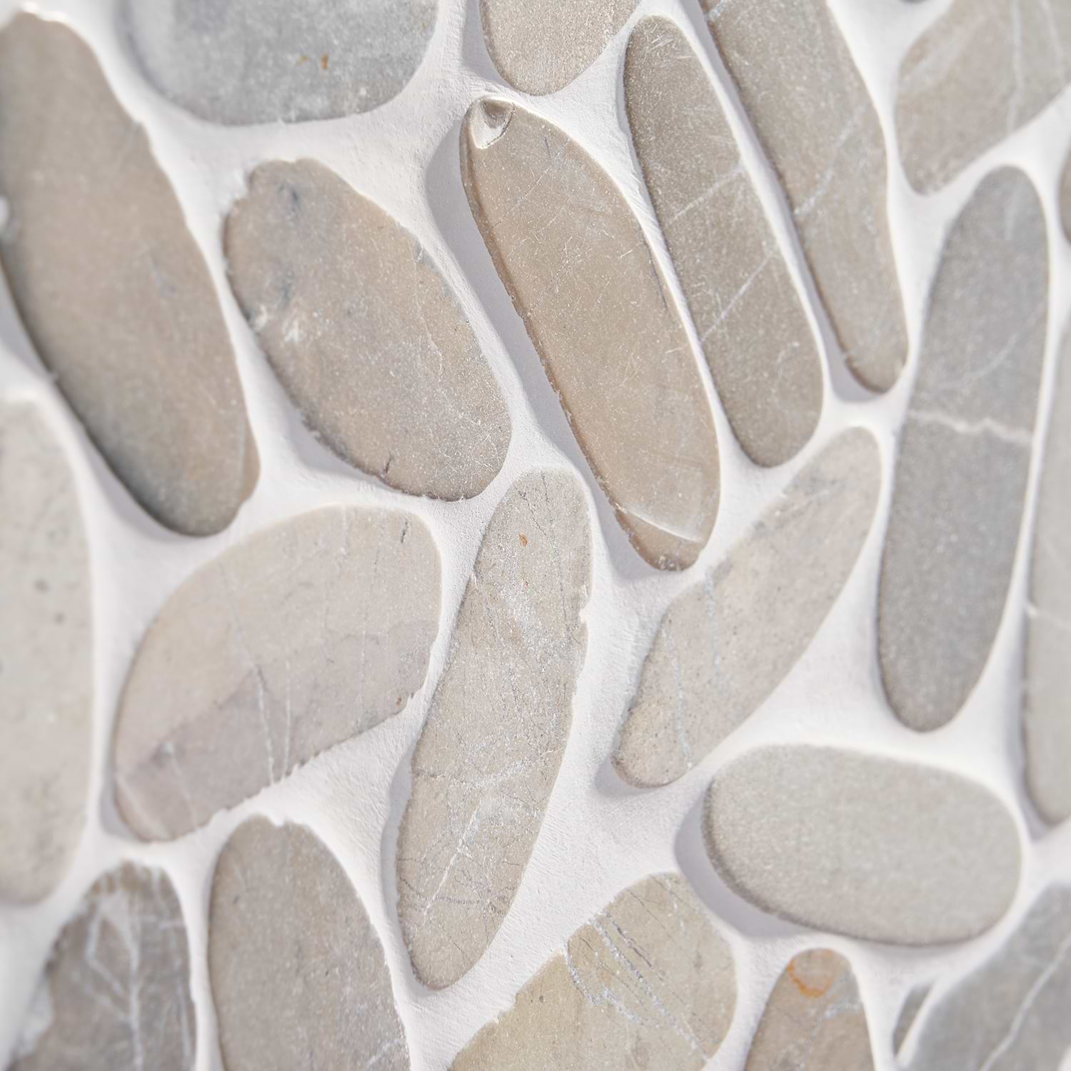 Shop Pebblestone Prambanan Grey Sliced Flat Oval Natural Stone ...