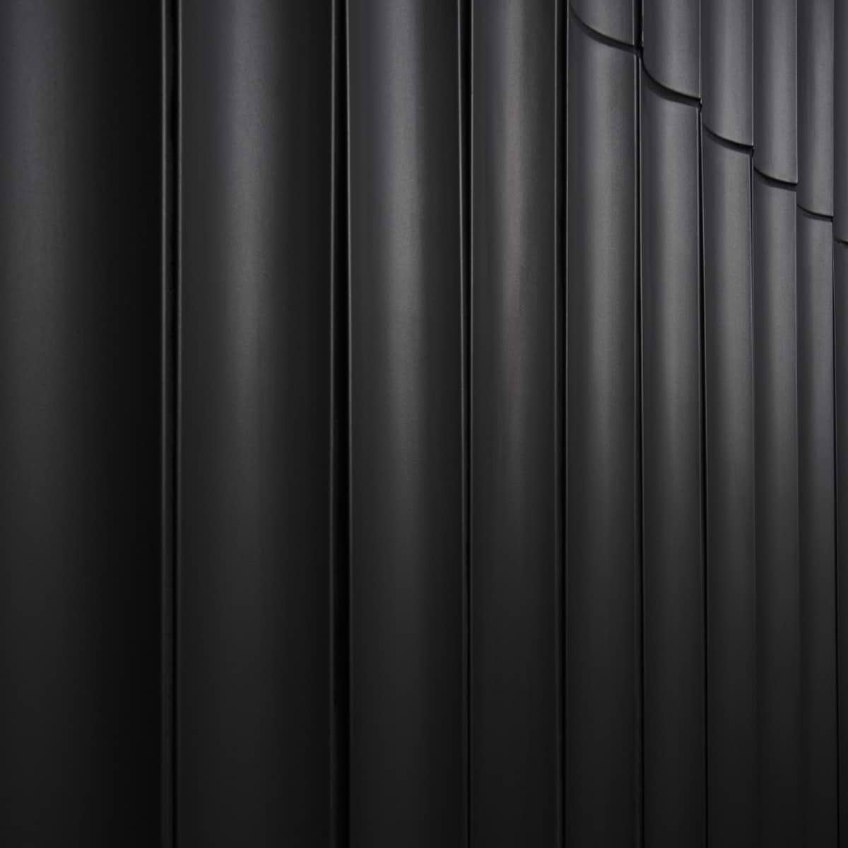 Shop Saera Black Fluted Column 4x36 Tile at sohostudiocorp.com
