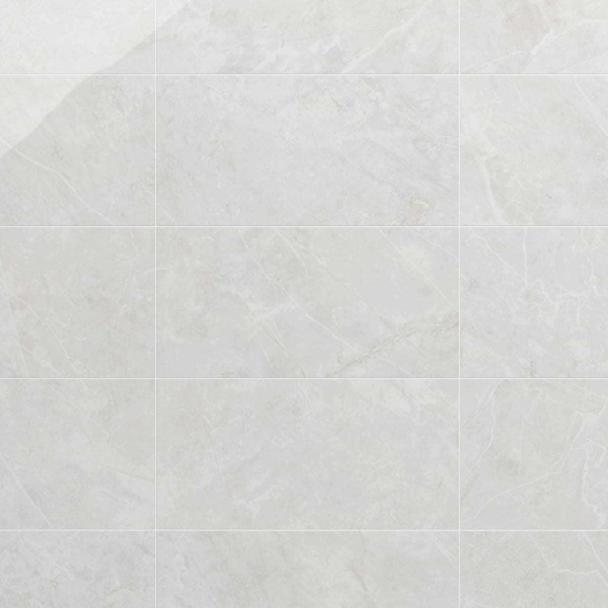 Shop Sidra Cream White 12x24 Marble Look Polished Porcelain Tile at ...