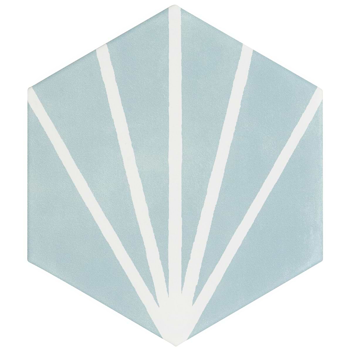 Shop Aries Turquoise With Blanco Line 8" Hex | SohoStudioCorp.com