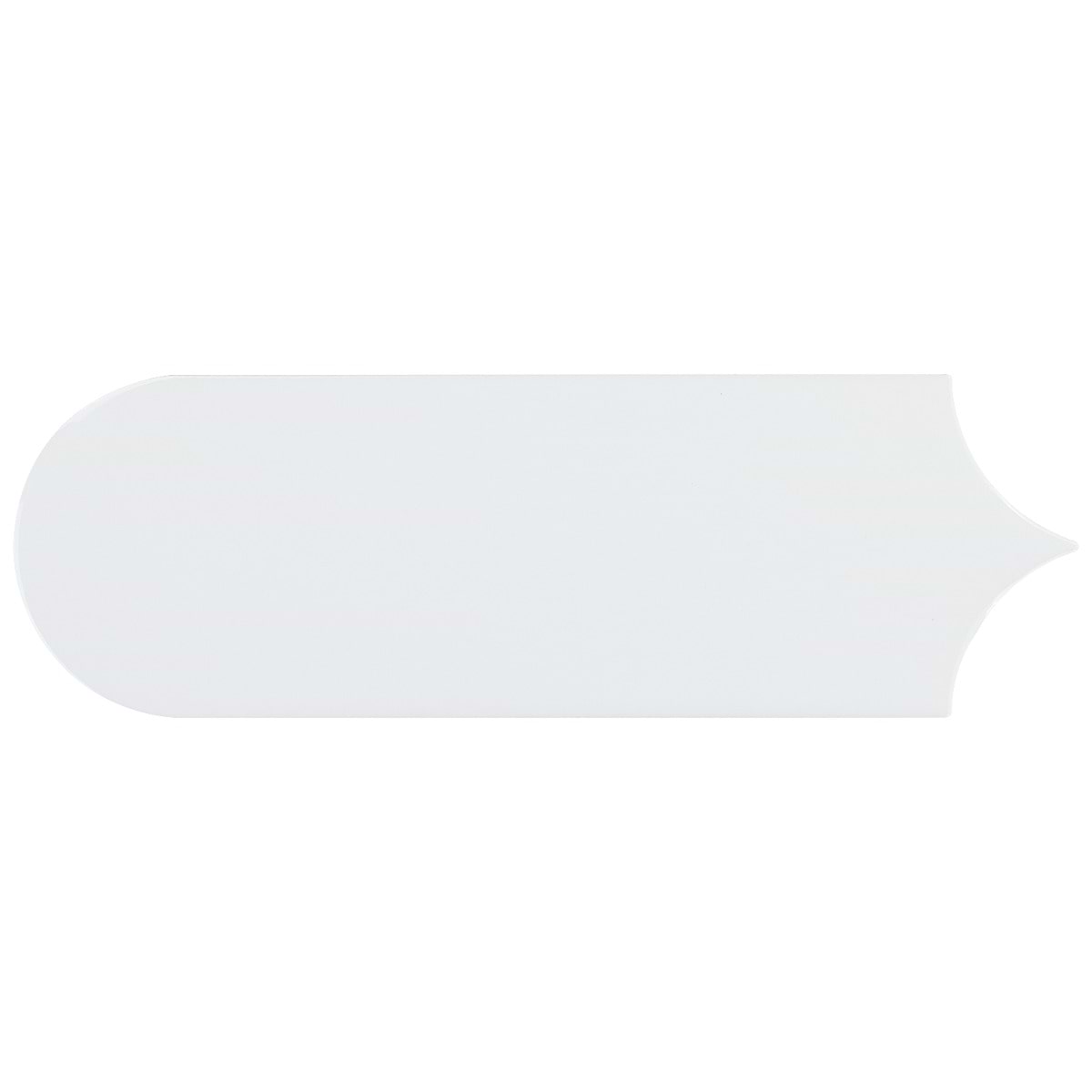 Shop Fan White 3x8 Polished | SohoStudioCorp.com