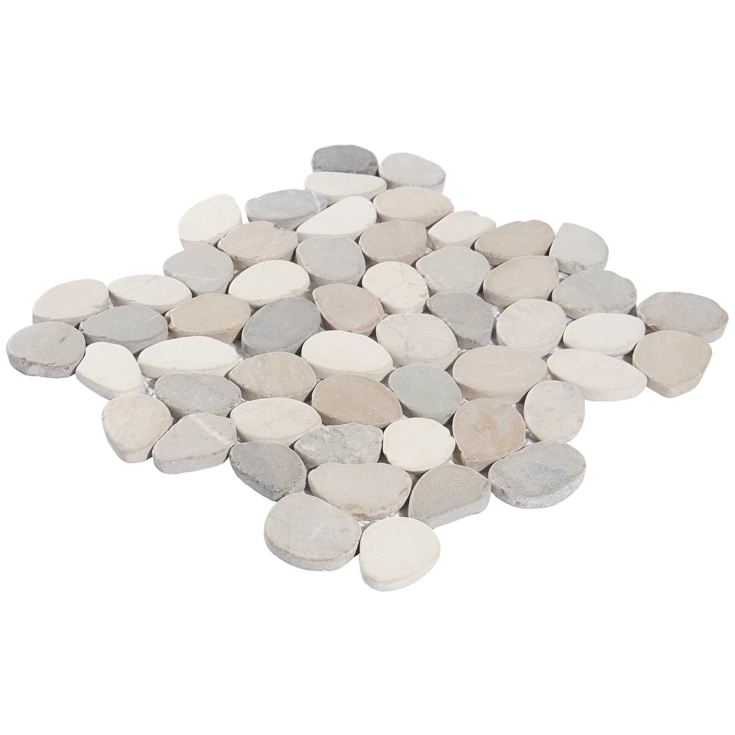 Shop Pebblestone Lombok Sliced Round Natural Stone | SohoStudioCorp.com
