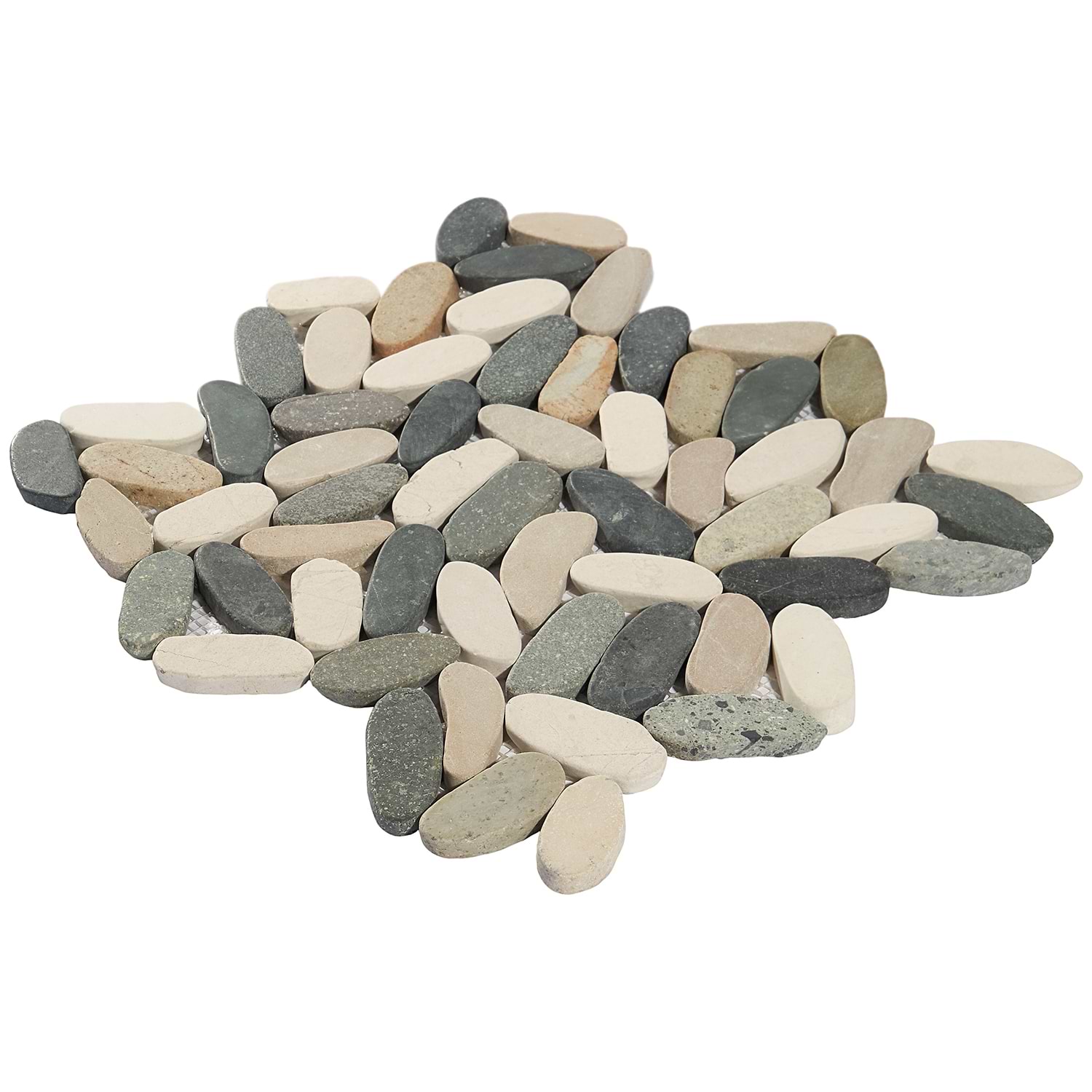 Shop Pebblestone Raja Ampat Sliced Flat Oval Natural Stone ...