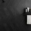 dark chevron flooring