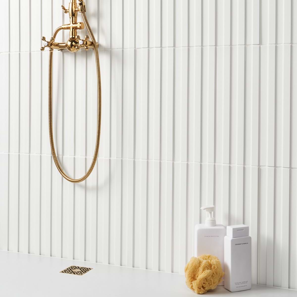 Shop Janelle 6x16 White 3D Matte Porcelain Tile at sohostudiocorp.com