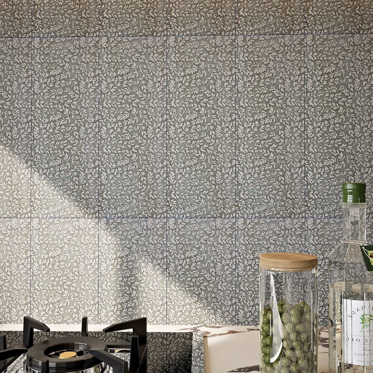 Shop Sample-Araminta Flowers Bronze 6x16 Frosted Glass at ...