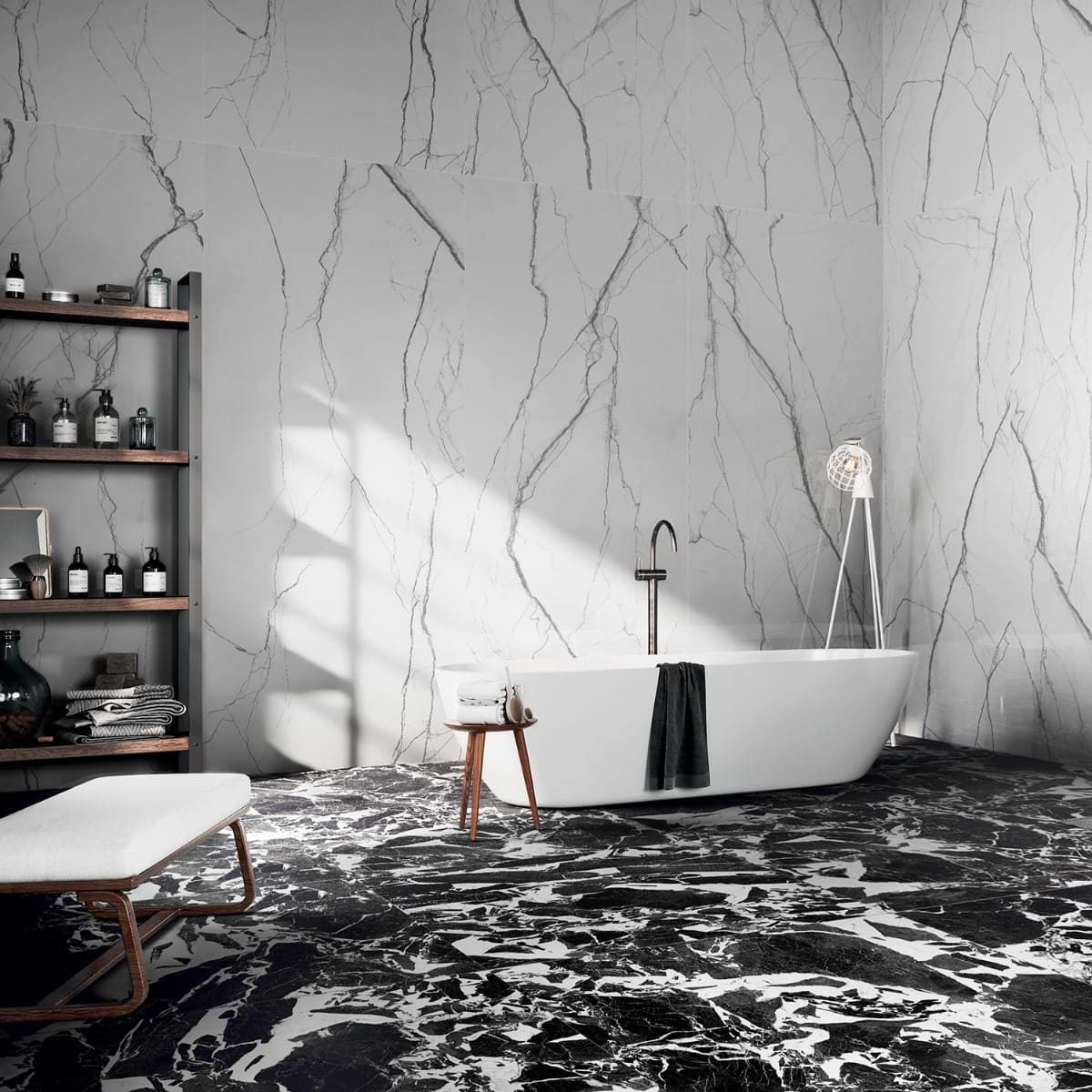 Shop Black + White Breach 24x48 Polished | SohoStudioCorp.com