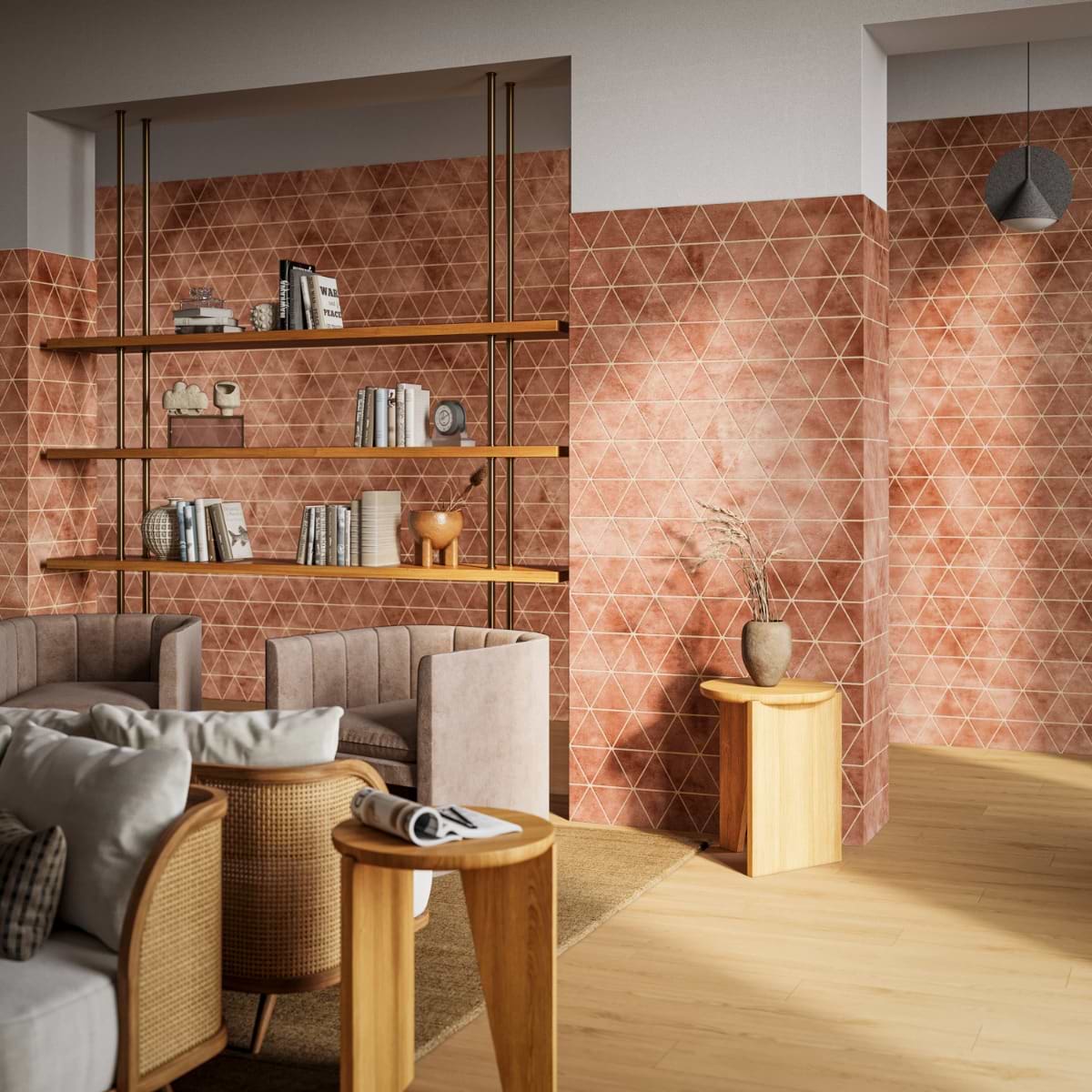 Shop Clay House Red 6" Triangle Matte Terracotta at sohostudiocorp.com