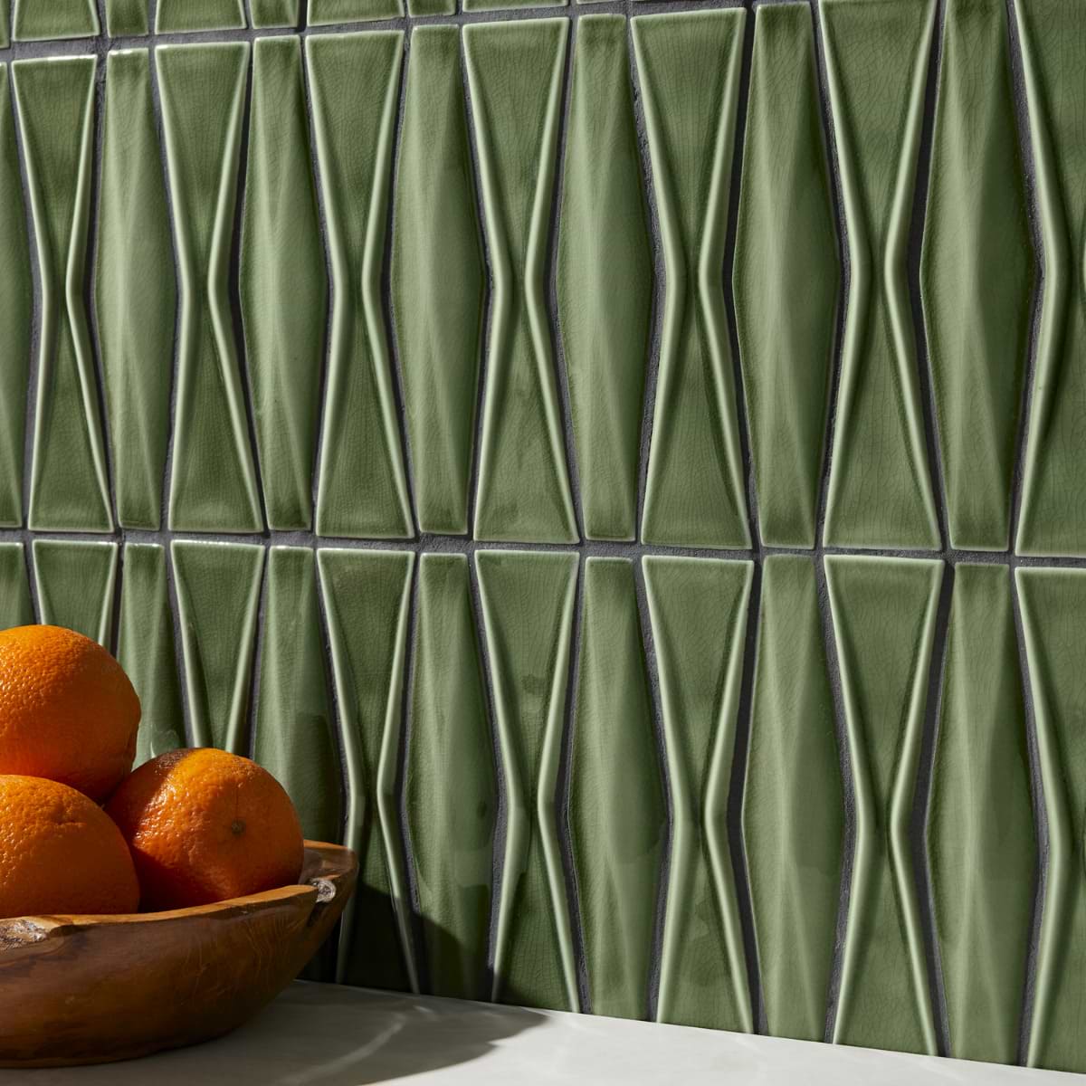 Shop Baroque Glass Adwick Fern Green | SohoStudioCorp.com