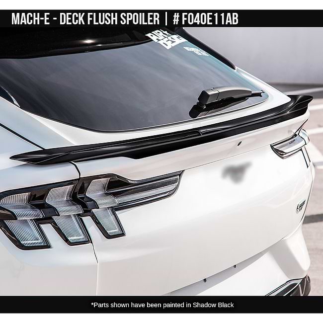 Mach-E 22-25 Deck Flush Spoiler Glossy Black - Air Design