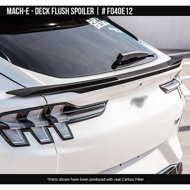 Mach-E 22-25 Deck Flush Spoiler Carbon Fiber - Air Design