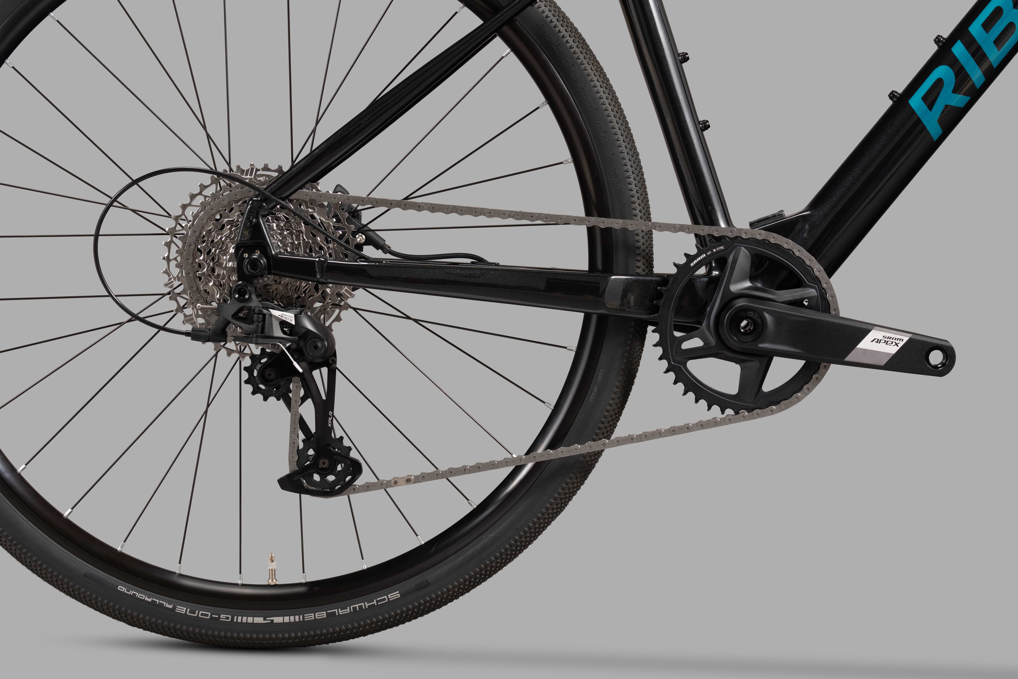 Ribble CGR E AL SPORTFIT Apex XPLR - Black | Ribble Cycles