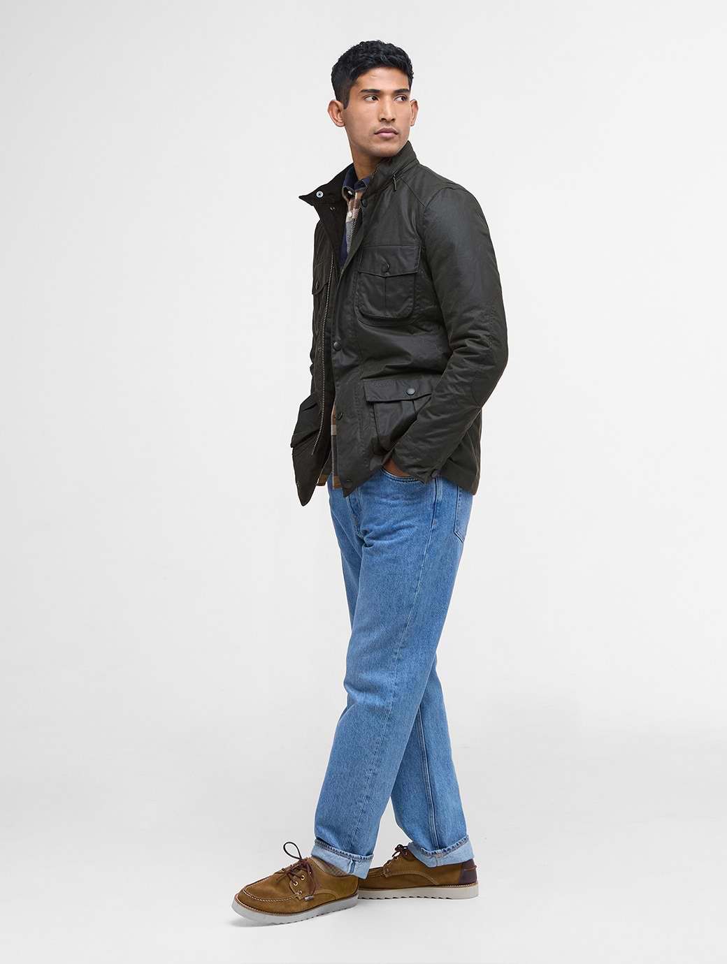 Barbour Men's Corbridge Wax Jacket Olive