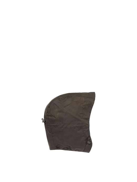 Barbour wax storm hood olive store