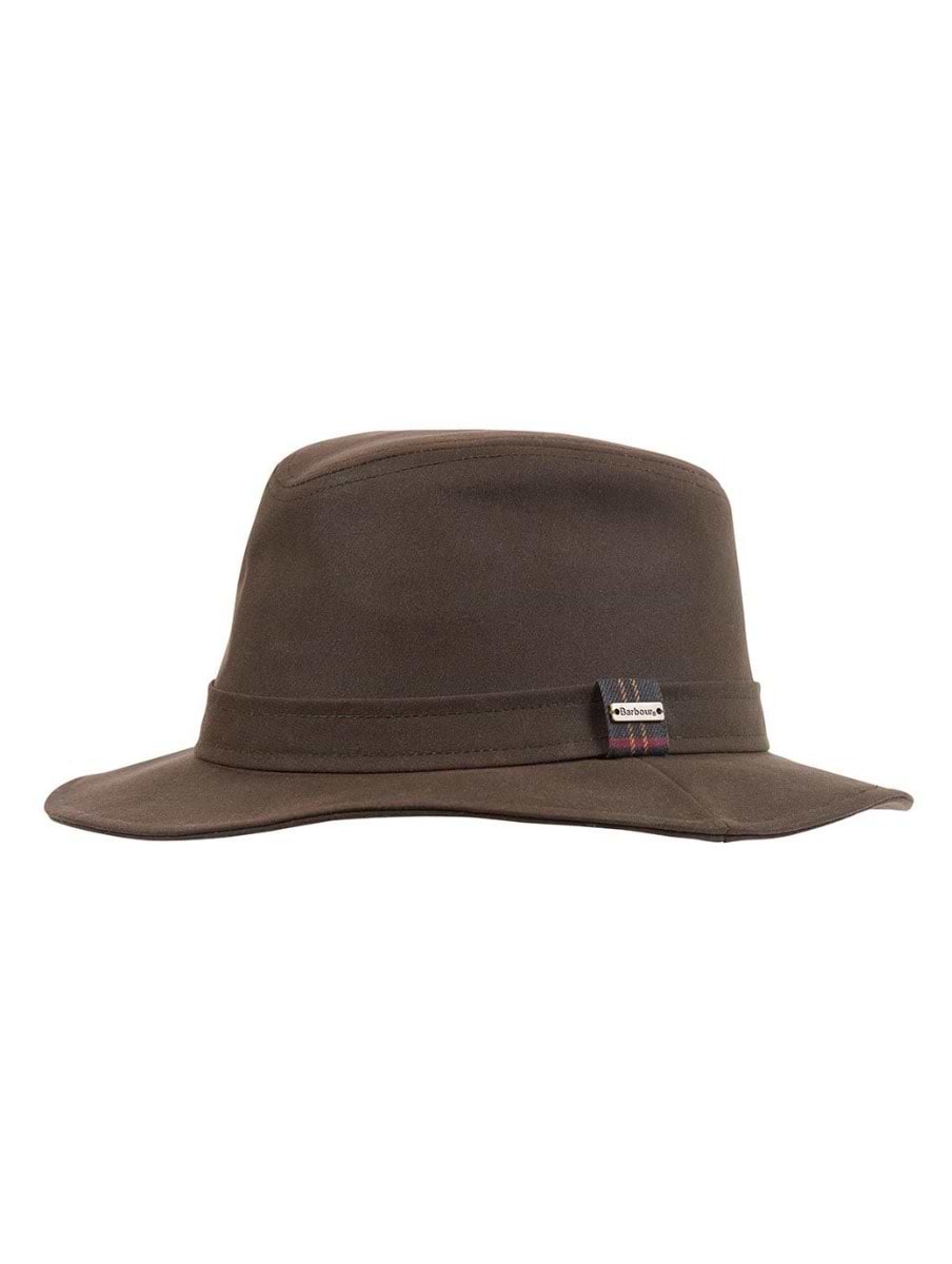 Barbour Vintage Wax Bushman Hat Olive