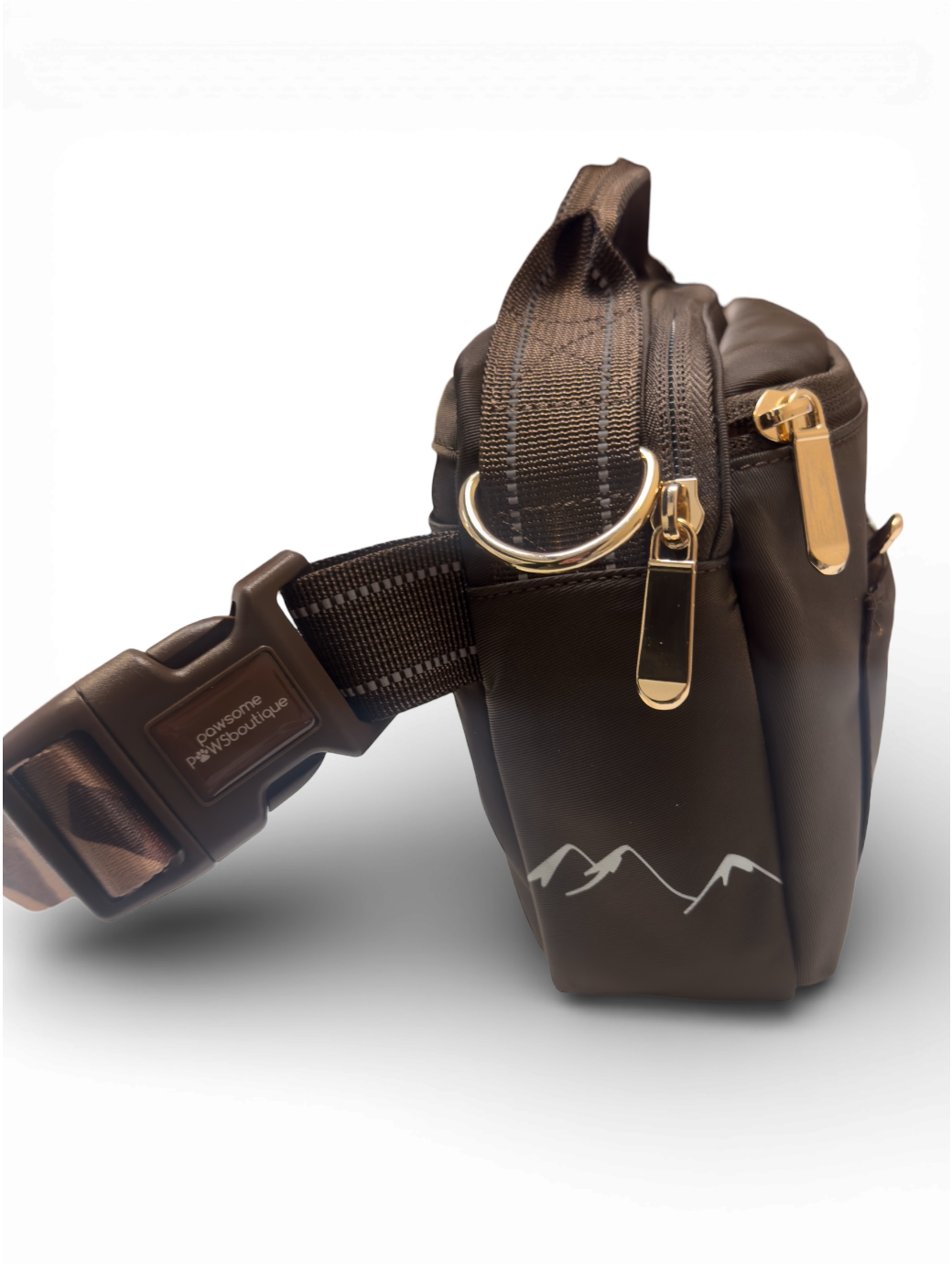 Pawsome Paws Boutique All In One Bumbag – Chocolate Brown