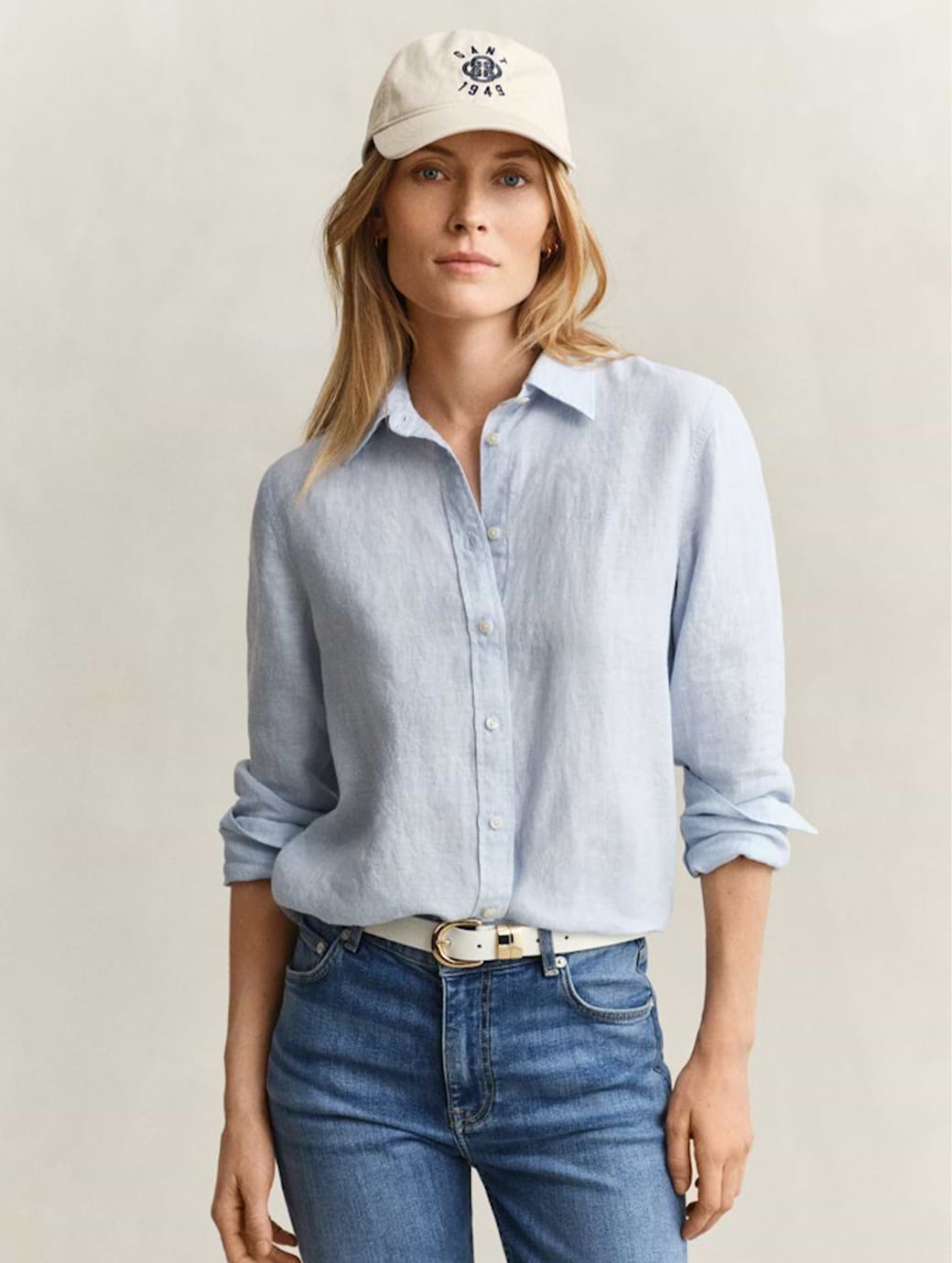 Gant Women's Reg Linen Long Sleeve Shirt