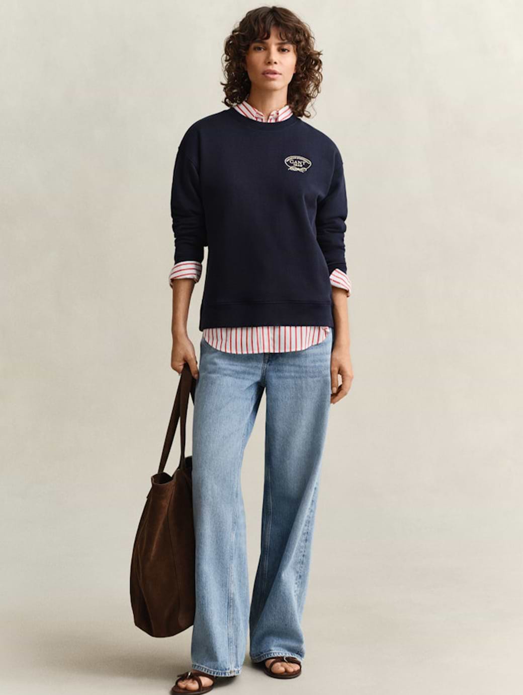 Gant Women's Rope Graphic C-Neck Sweat