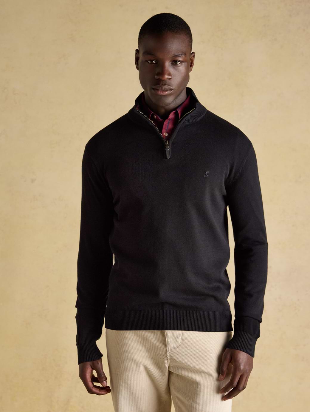 Joules Men's Hillside 1/4 Zip Black
