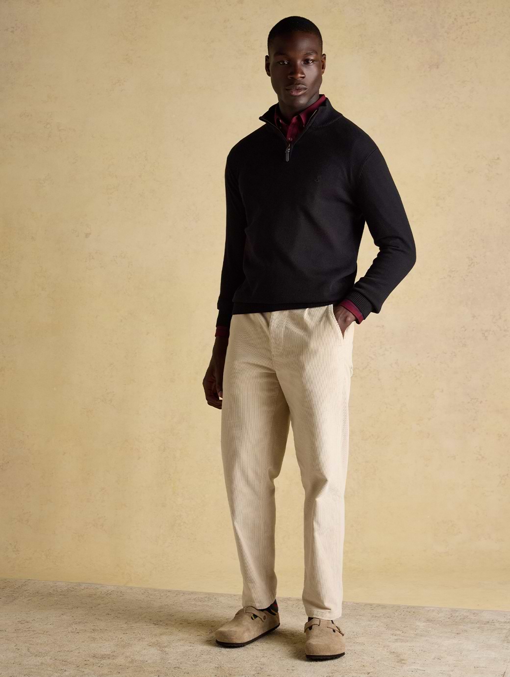 Joules Men's Hillside 1/4 Zip Black