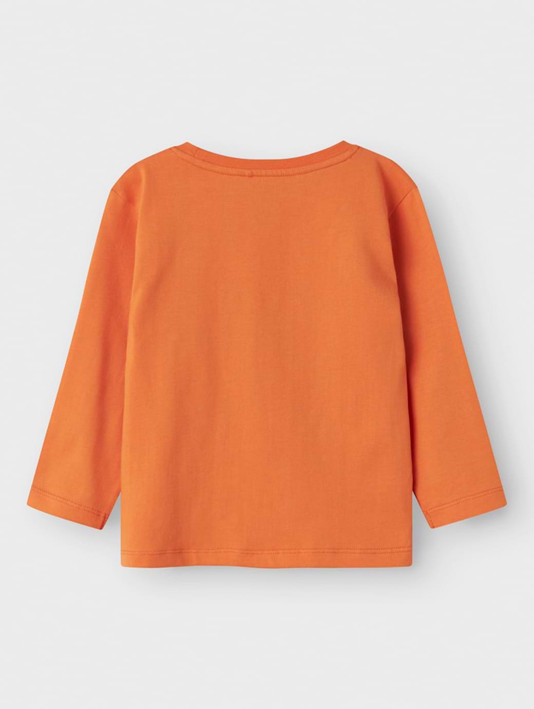 Name It Mini Boy's Nabir Long Sleeve Box Top Dusty Orange